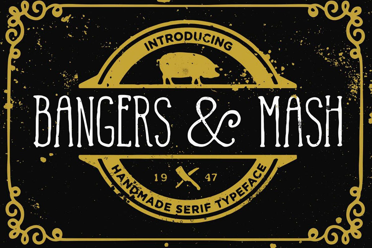 Bangers and Mash font handmade serif – Simon Stratford