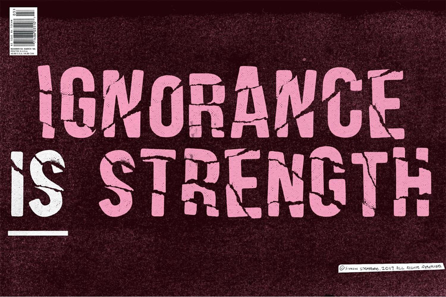 Fake Empire font by Simon Stratford perfect for headlines and display