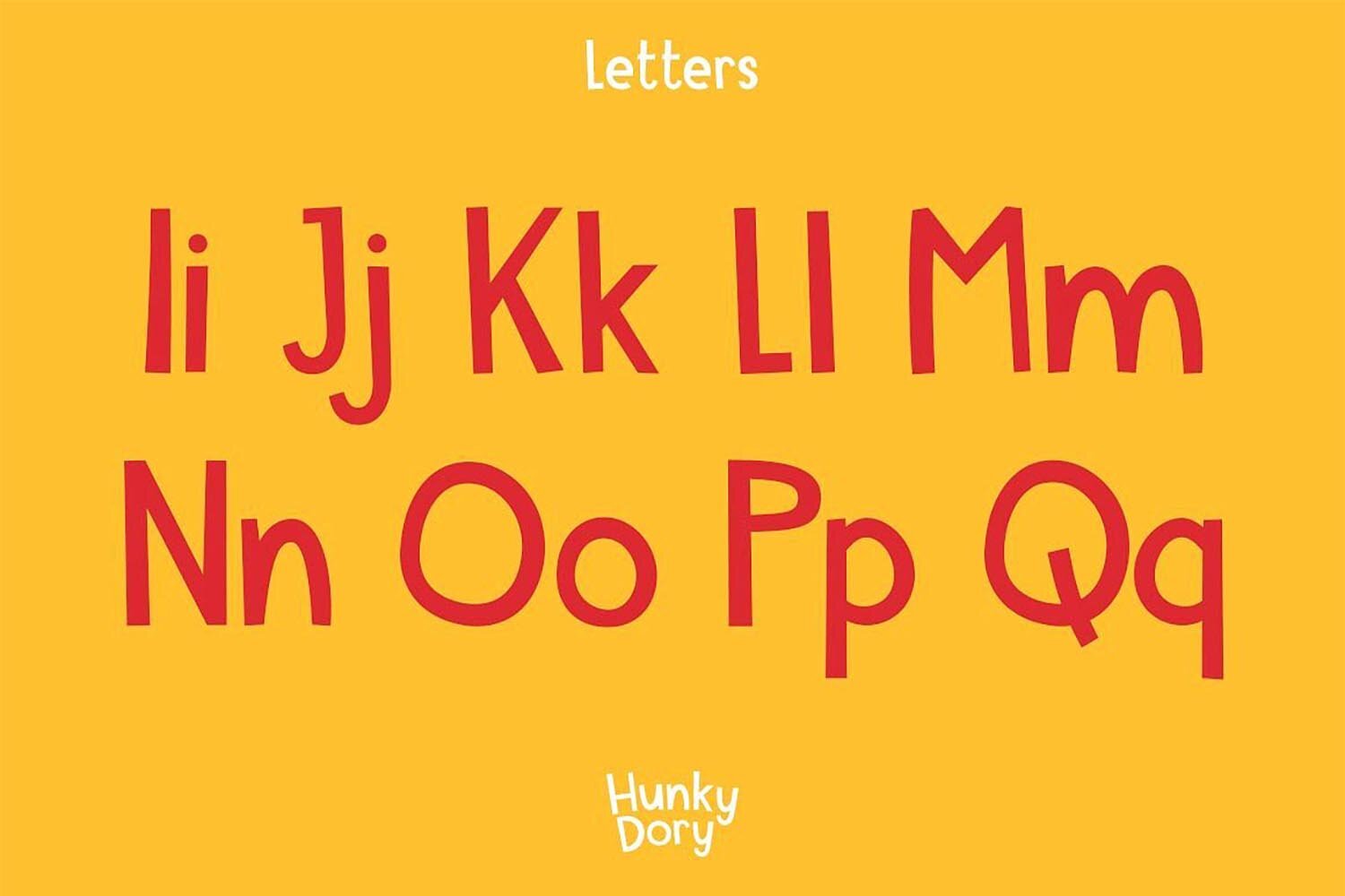 Hunky Dory font, a bold display type bursting with playful charm ...