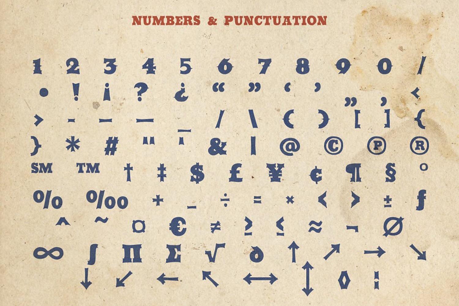 Lawless font Regular, Grunge, Spur and Shadow by Simon Stratford